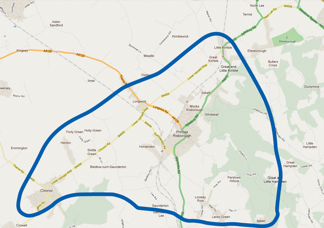 Princes Risborough Area Map | Chiltern View Magazine